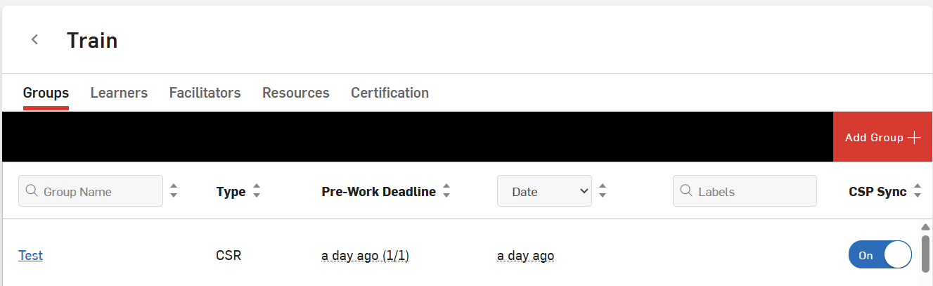 How do I use the Train tab?
